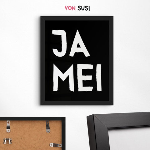 Ja mei Poster • lustiges bayerisches Poster – vonSUSI