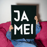 Ja mei Poster • lustiges bayerisches Poster – vonSUSI