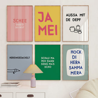 Ja mei Poster • lustiges bayerisches Poster – vonSUSI