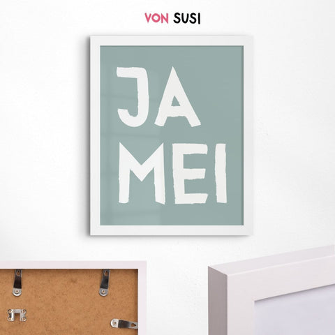 Ja mei Poster • lustiges bayerisches Poster – vonSUSI