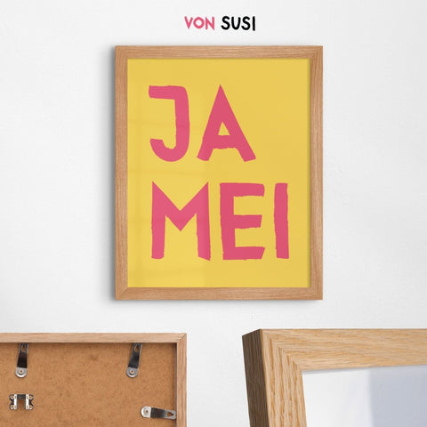 Ja mei Poster • lustiges bayerisches Poster – vonSUSI
