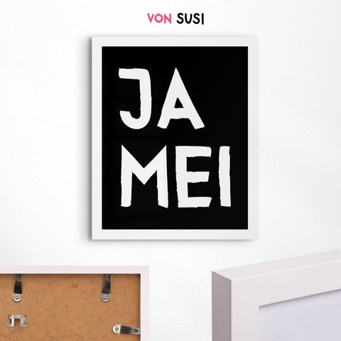 Ja mei Poster • lustiges bayerisches Poster – vonSUSI