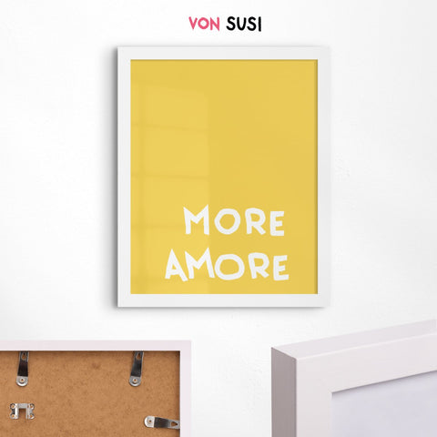 More Amore Poster • Typografieposter für Verliebte – vonSUSI