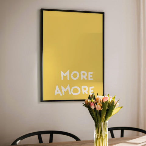 More Amore Poster • Typografieposter für Verliebte – vonSUSI